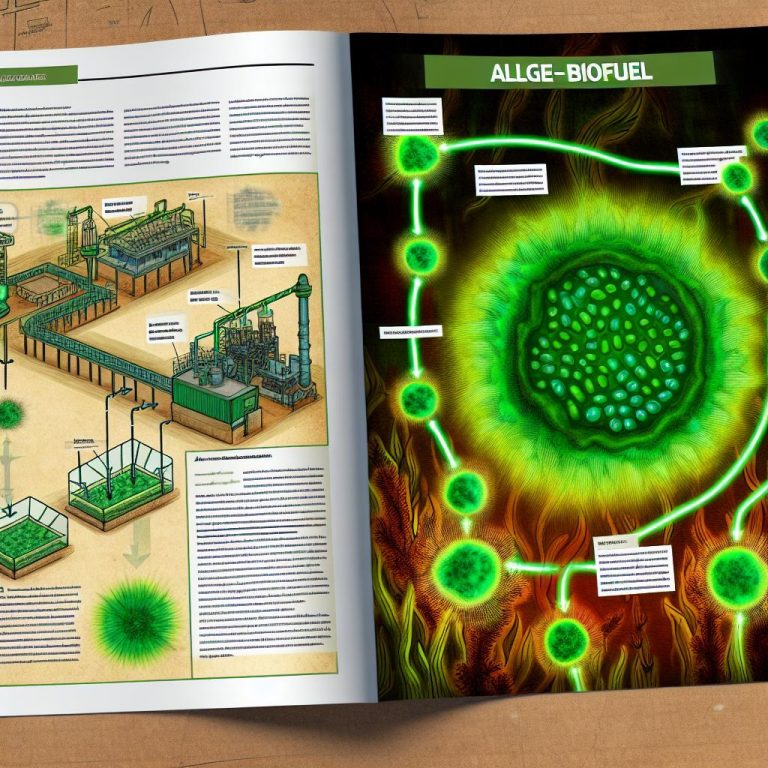 The role of algae in biofuel production.