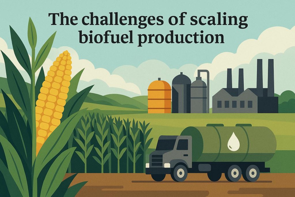 The challenges of scaling biofuel production.